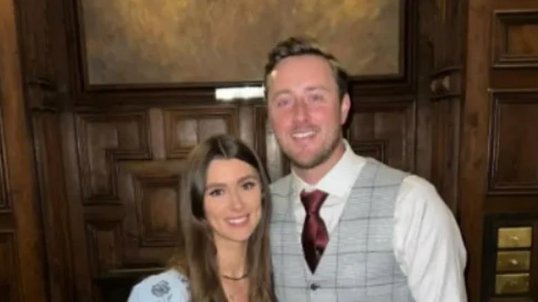 What is the former partner of Ollie Robinson, Lauren Rose Pullen?